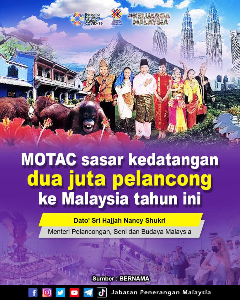 Motac Sasar Kedatangan Dua Juta Pelancong Ke Malaysia Tahun Ini ...
