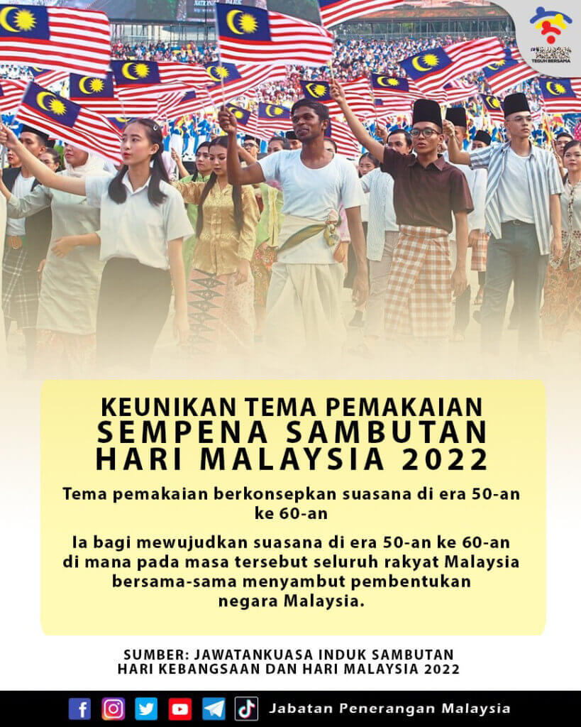 Keunikan Tema Pemakaian Sempena Sambutan Hari Malaysia 2022 - Malaysiaaktif Keunikan Tema Pemakaian Sempena Sambutan Hari Malaysia 2022 - Malaysiaaktif