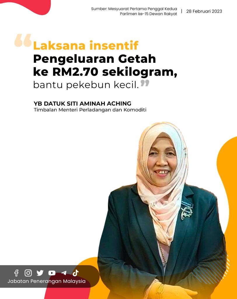 Laksana Insentif Pengeluaran Getah Ke RM2.70 Sekilogram Bantu Pekebun Kecil - Malaysiaaktif