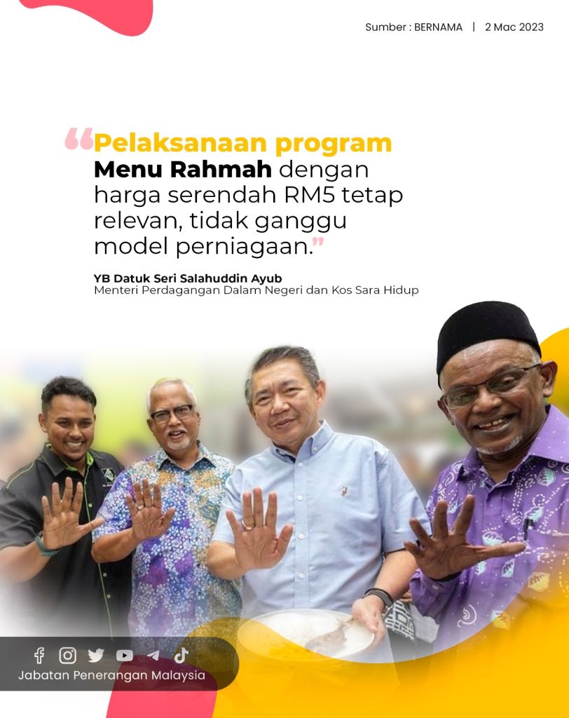 Pelaksanaan Program Menu Rahmah Dengan Harga Serendah RM5 Tetap Releven ...