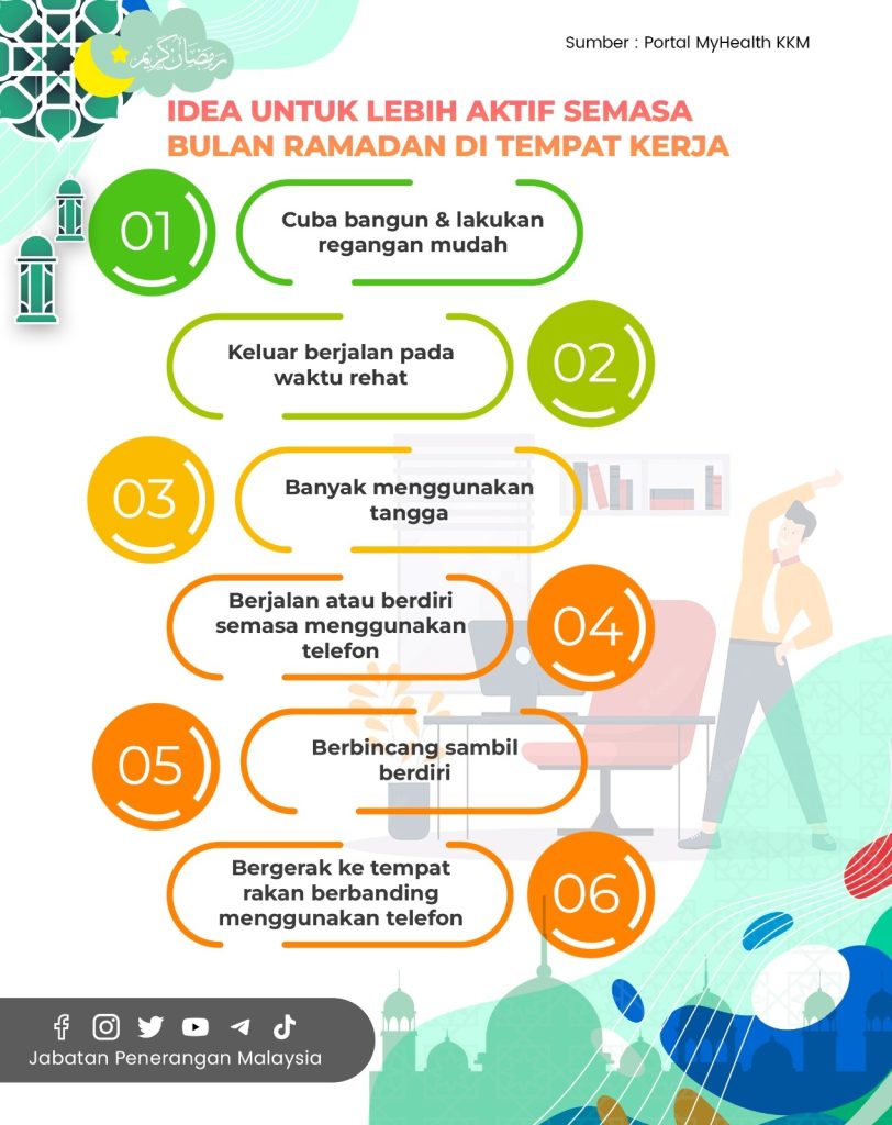 Idea Untuk Lebih Aktif Semasa Ramadan Di Tempat Kerja - Malaysiaaktif