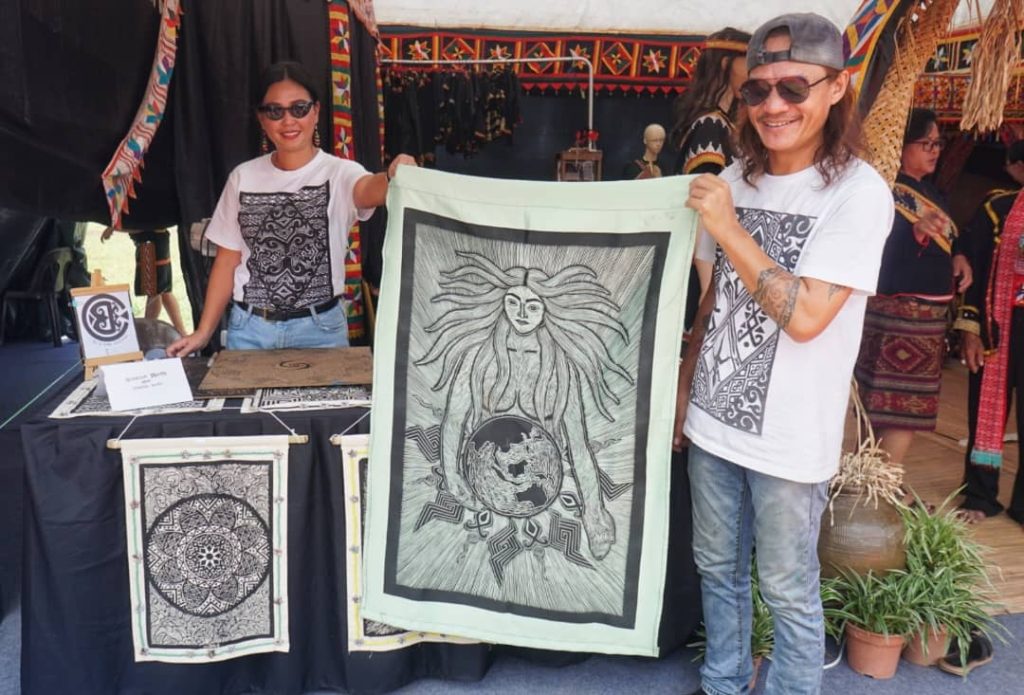 ‘Woodcut Print Art’ Inspirasi Motif Rungus - Malaysiaaktif