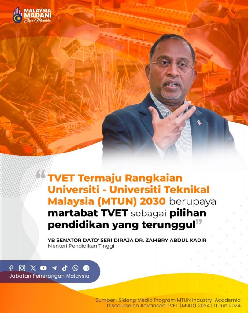 TVET Termaju Rangkaian Universiti - Universiti Teknikal Malaysia (MTUN) 2030 Berupaya Martabat ...