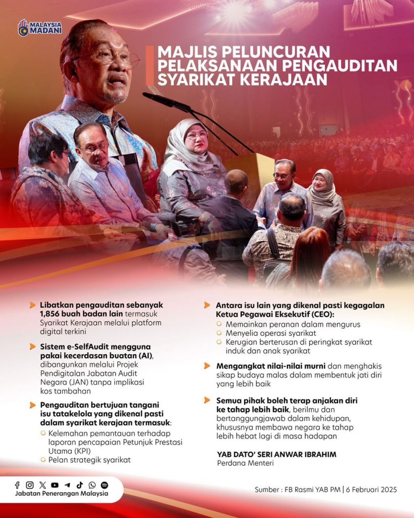 Majlis Peluncuran Pelaksanaan Pengauditan Syarikat Kerajaan - Malaysiaaktif