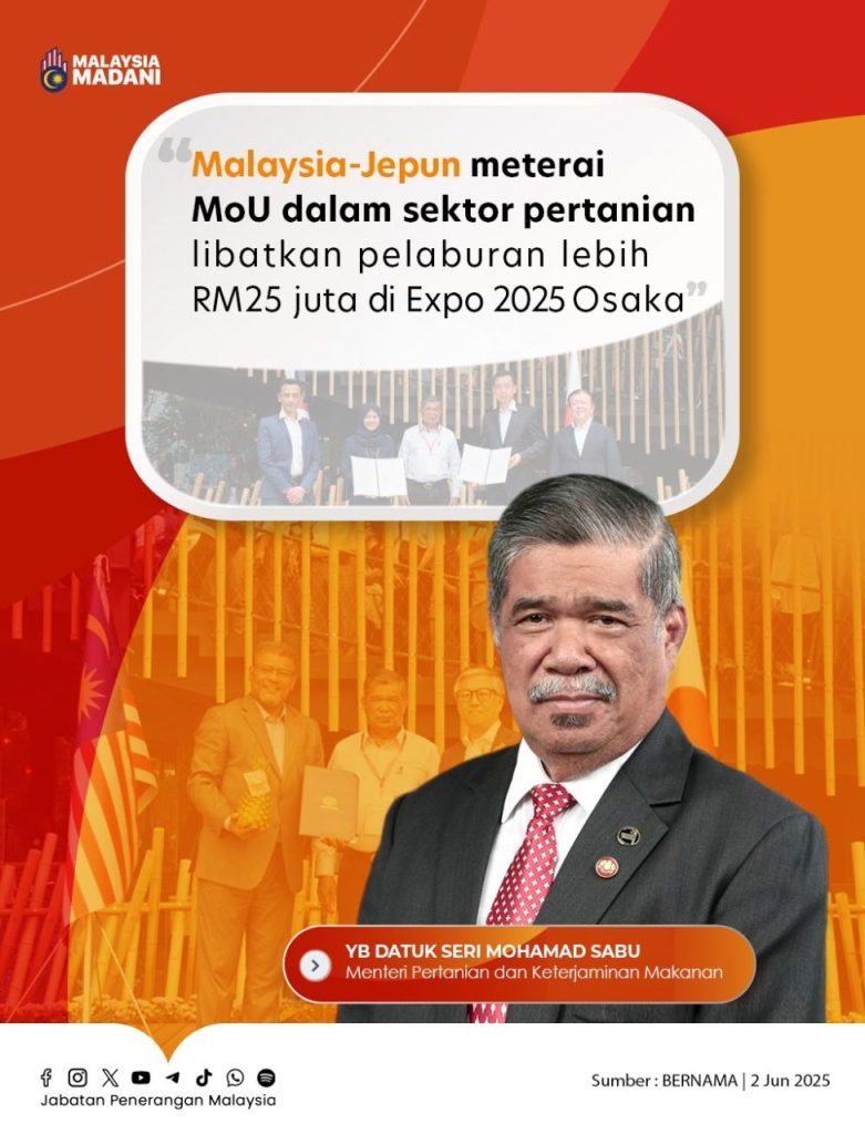Malaysia-Jepun Meterai MoU Dalam Sektor Pertanian Libatkan Pelaburan Lebih RM25 Juta Di Expo ...