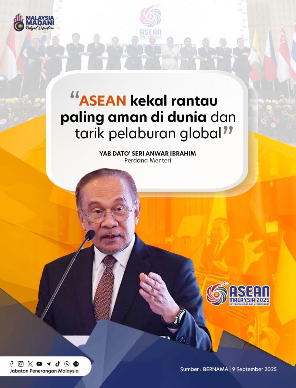 ASEAN Kekal Rantau Paling Aman Di Dunia Dan Tarik Pelaburan Global - Malaysiaaktif