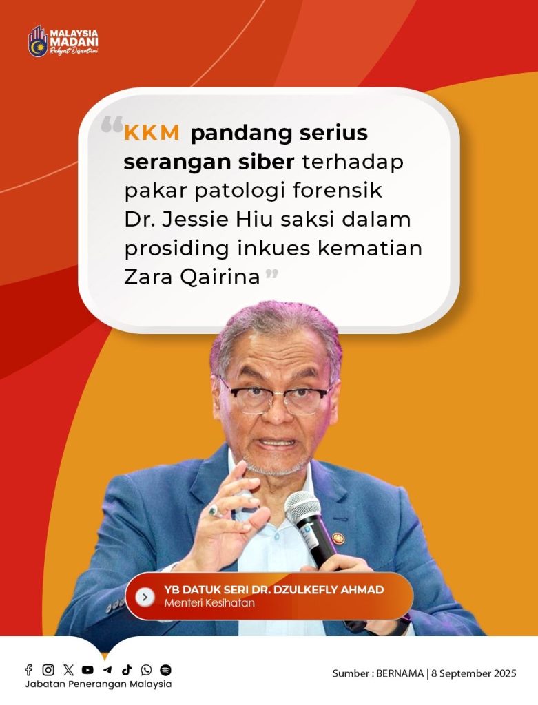KKM Pandang Serius Serangan Siber Terhadap Pakar Patologi Forensik Dr. Jessie Hiu Saksi Dalam ...