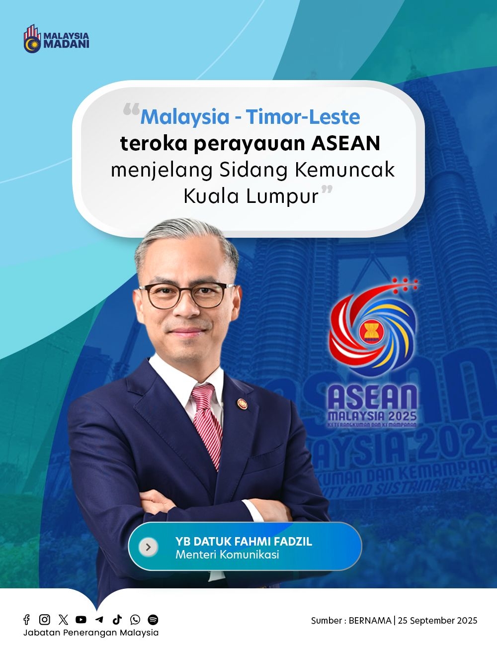 Malaysia - Timor-Leste Teroka Perayauan ASEAN Menjelang Sidang Kemuncak Kuala Lumpur - Malaysiaaktif