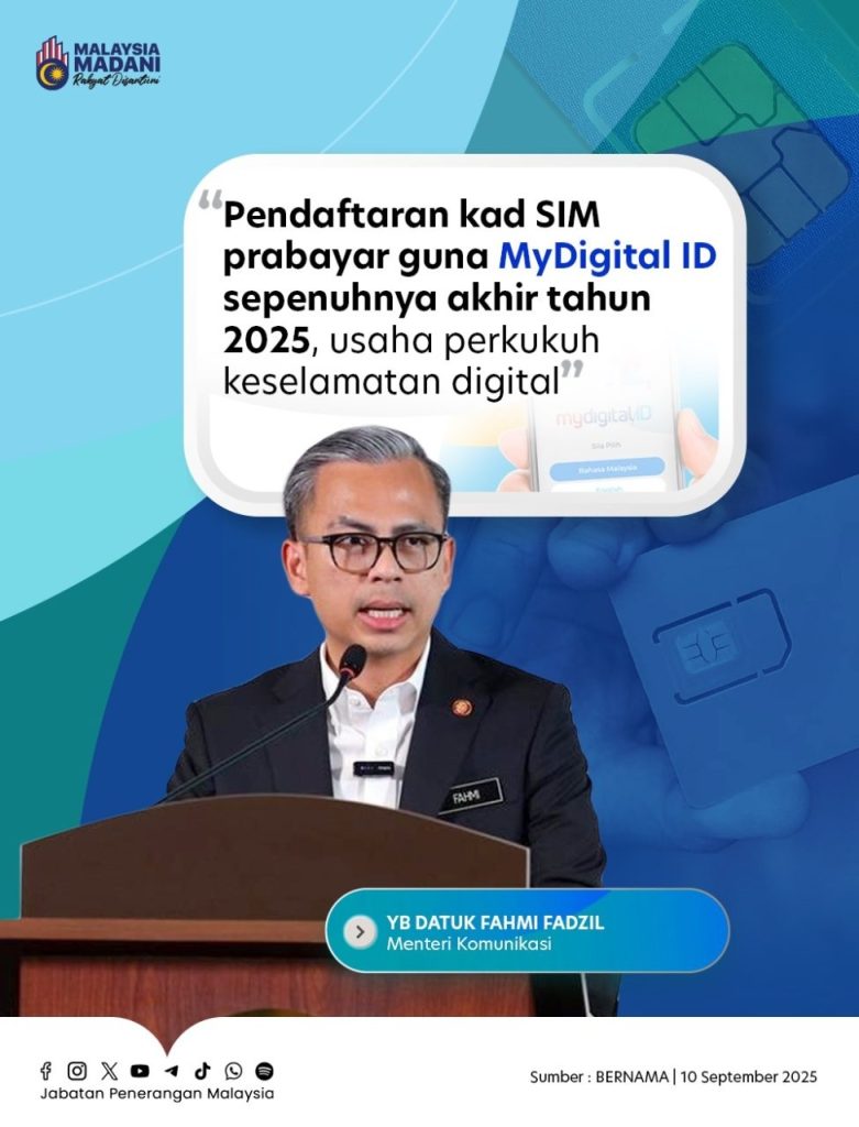 Pendaftaran Kad SIM Prabayar Guna MyDigital ID Sepenuhnya Akhir Tahun ...