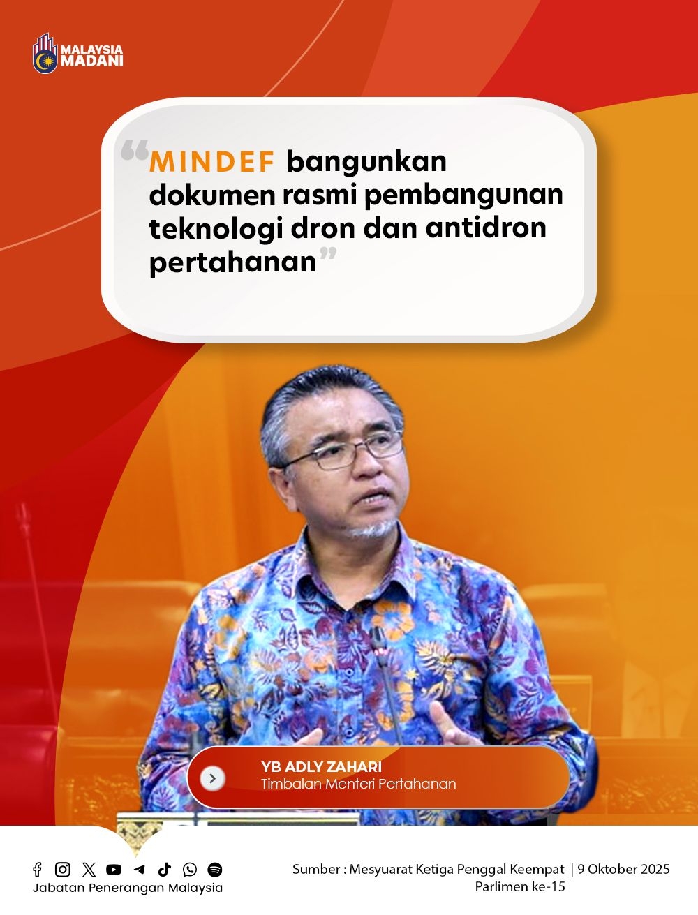 MINDEF Bangunkan Dokumen Rasmi Pembangunan Teknologi Dron Dan Antidron ...