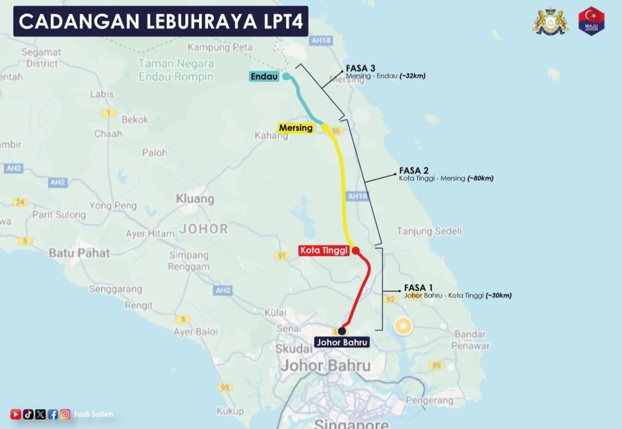 RM25 Juta Diperuntuk Bagi Kerja Awalan LPT4 Di Johor - Malaysiaaktif